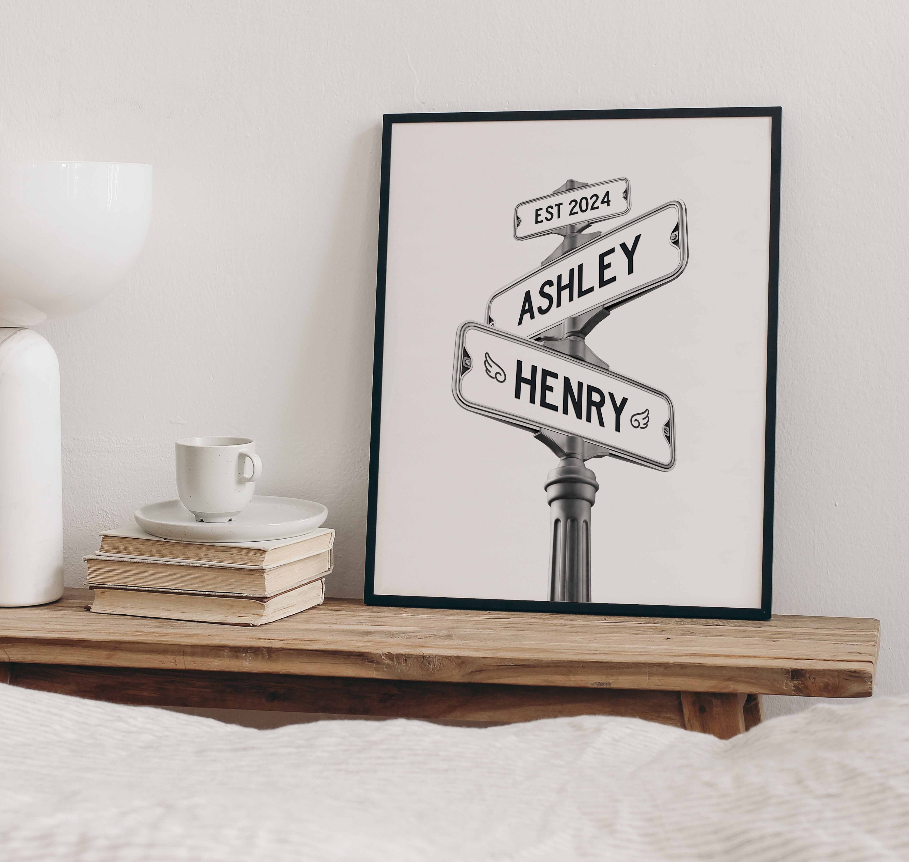 Custom Road Sign Poster | Street Sign Poster | Personalized Road Sign ...