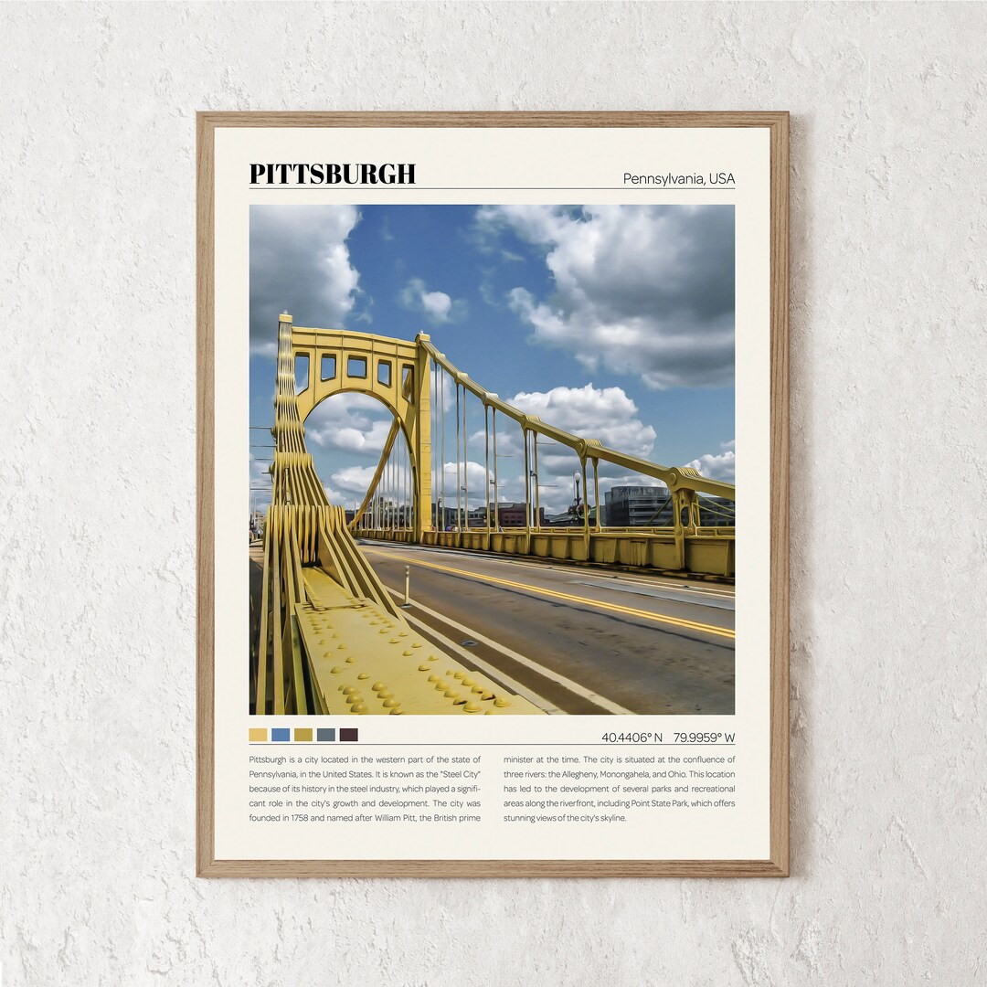 Pittsburgh Print | Pittsburgh Wall Art | Pittsburgh Poster | Pittsburgh ...