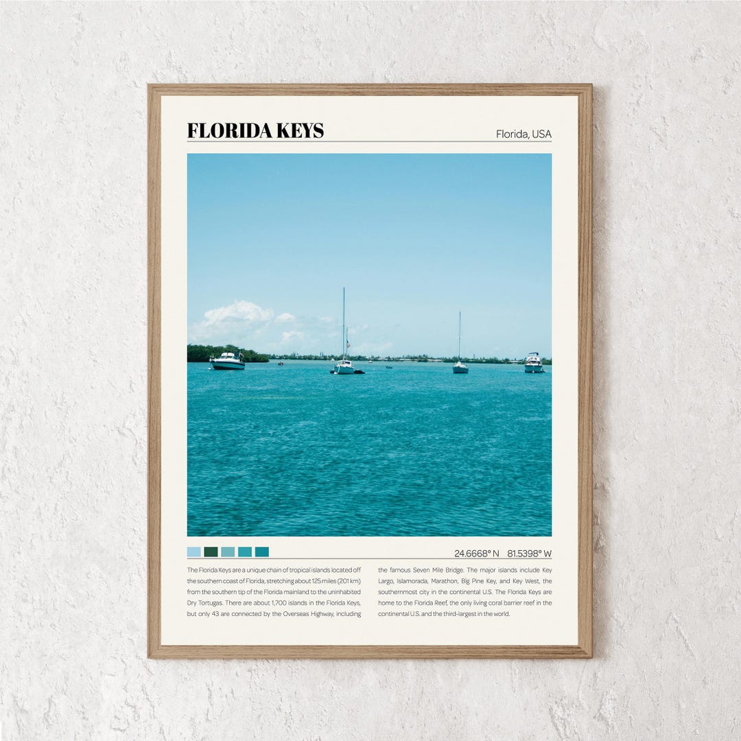 Florida Keys Print | Florida Keys Wall Art | Florida Keys Poster ...