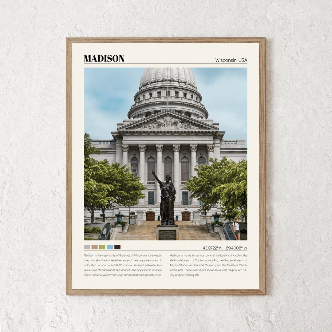 Madison Print | Madison Wall Art | Madison Poster | Madison Photo ...