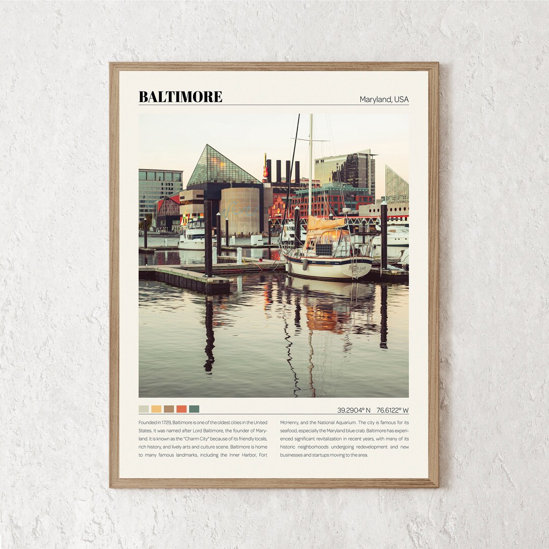 Baltimore Print | Baltimore Wall Art | Baltimore Poster | Baltimore ...