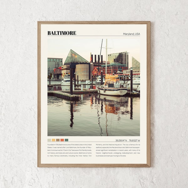 Baltimore Travel Poster - Etsy