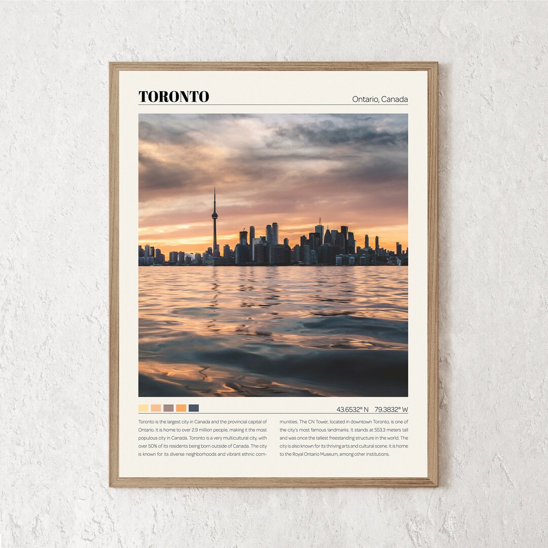 Toronto Print | Toronto Wall Art | Toronto Poster | Toronto Photo ...