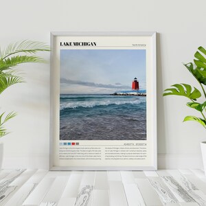 Lake Michigan Print | Lake Michigan Wall Art | Lake Michigan Poster ...