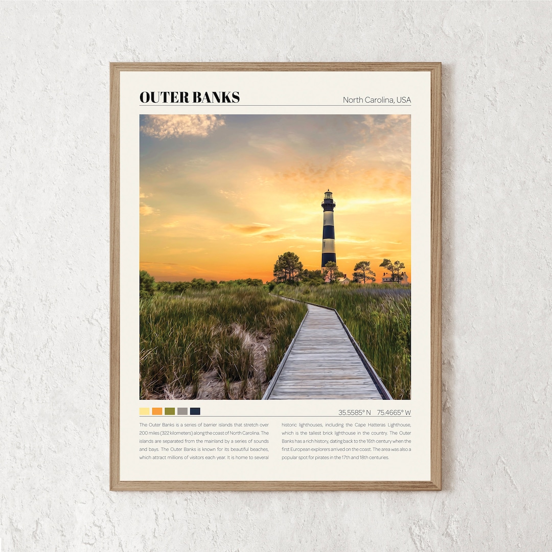 Outer Banks Print | Outer Banks Wall Art | Outer Banks Poster | Outer ...