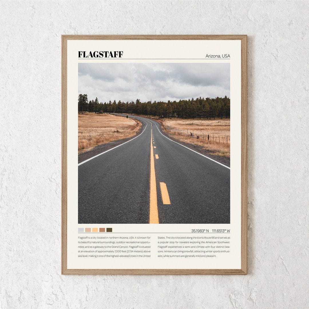 Flagstaff Print | Flagstaff Wall Art | Flagstaff Poster | Flagstaff ...