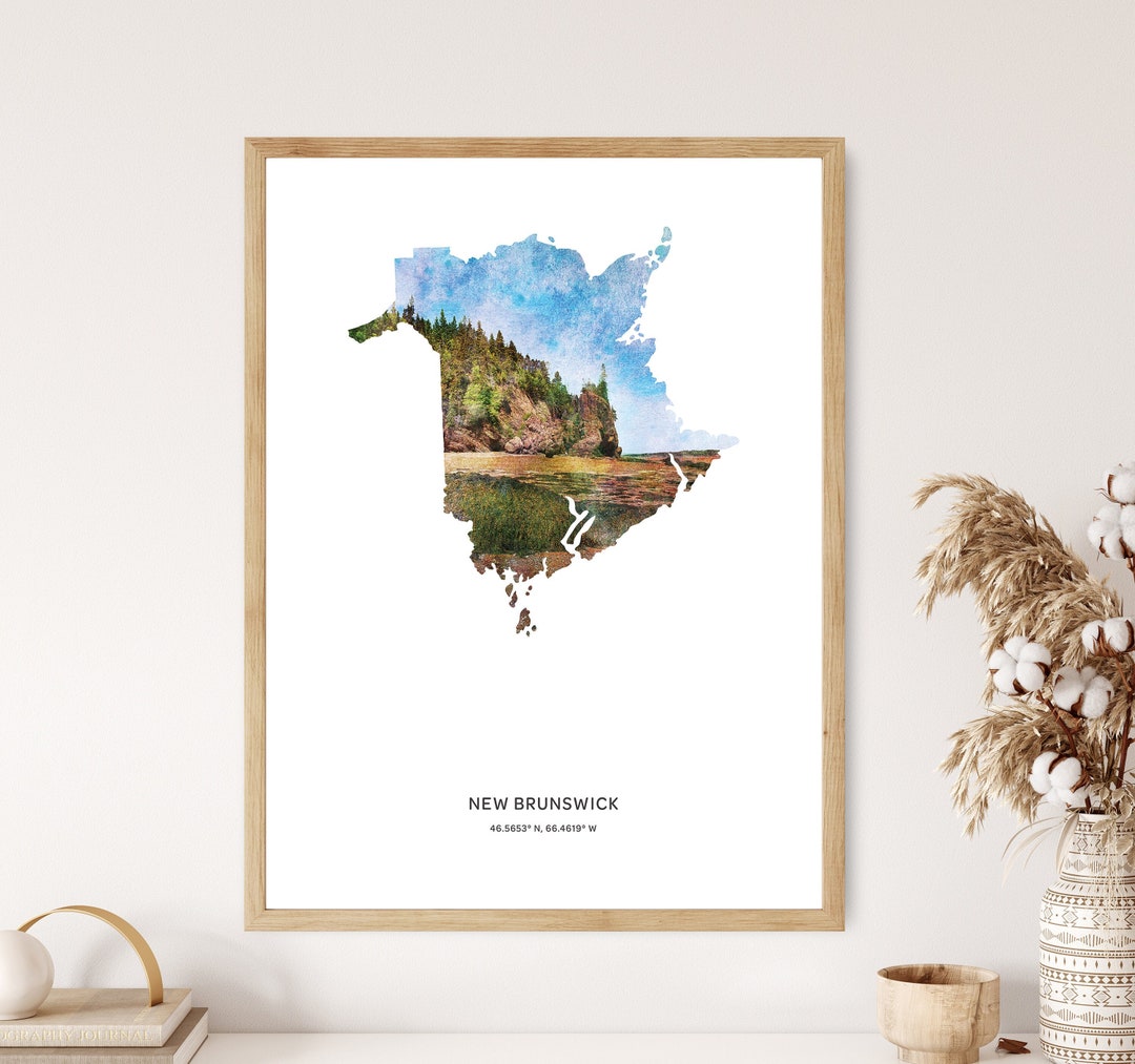 New Brunswick Print | New Brunswick Watercolor | New Brunswick Canvas ...