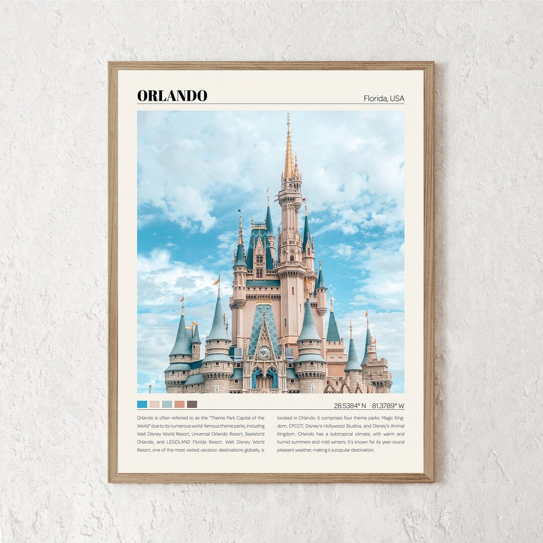 Orlando Print | Orlando Wall Art | Orlando Poster | Orlando Photo ...