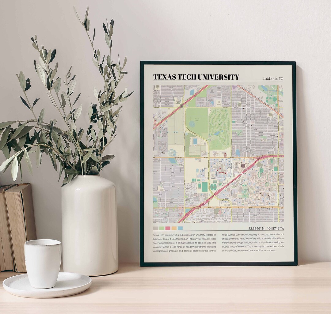 University College Map Print | Personalized University Canvas | Custom ...