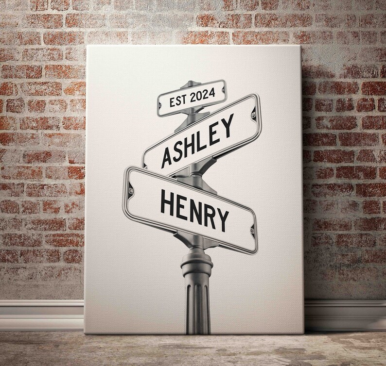 Custom Road Sign Poster | Street Sign Poster | Personalized Road Sign ...