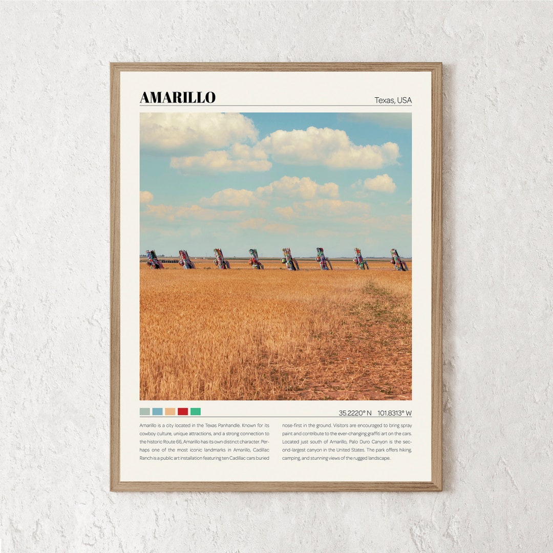 Amarillo Print | Amarillo Wall Art | Amarillo Poster | Amarillo Photo ...
