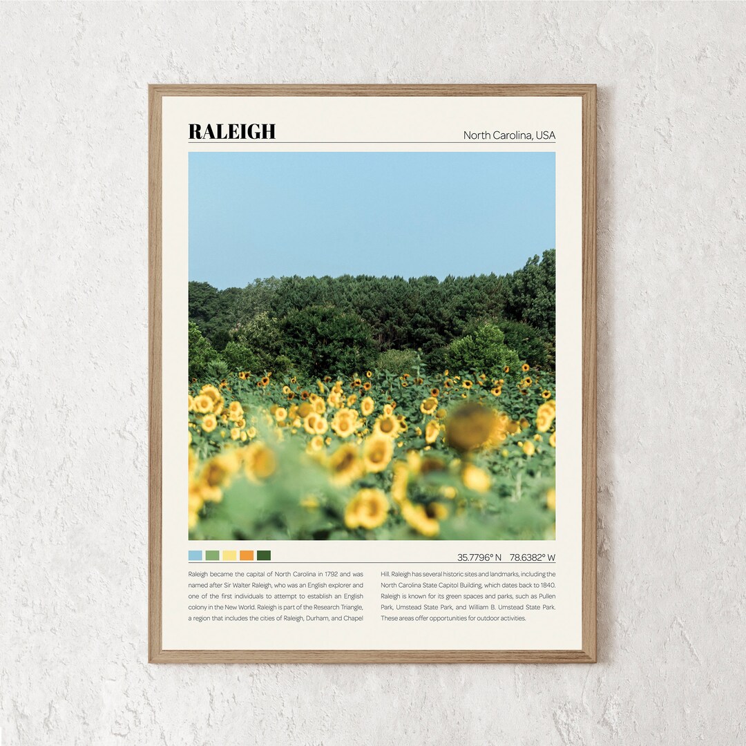 Raleigh Print | Raleigh Wall Art | Raleigh Poster | Raleigh Photo ...
