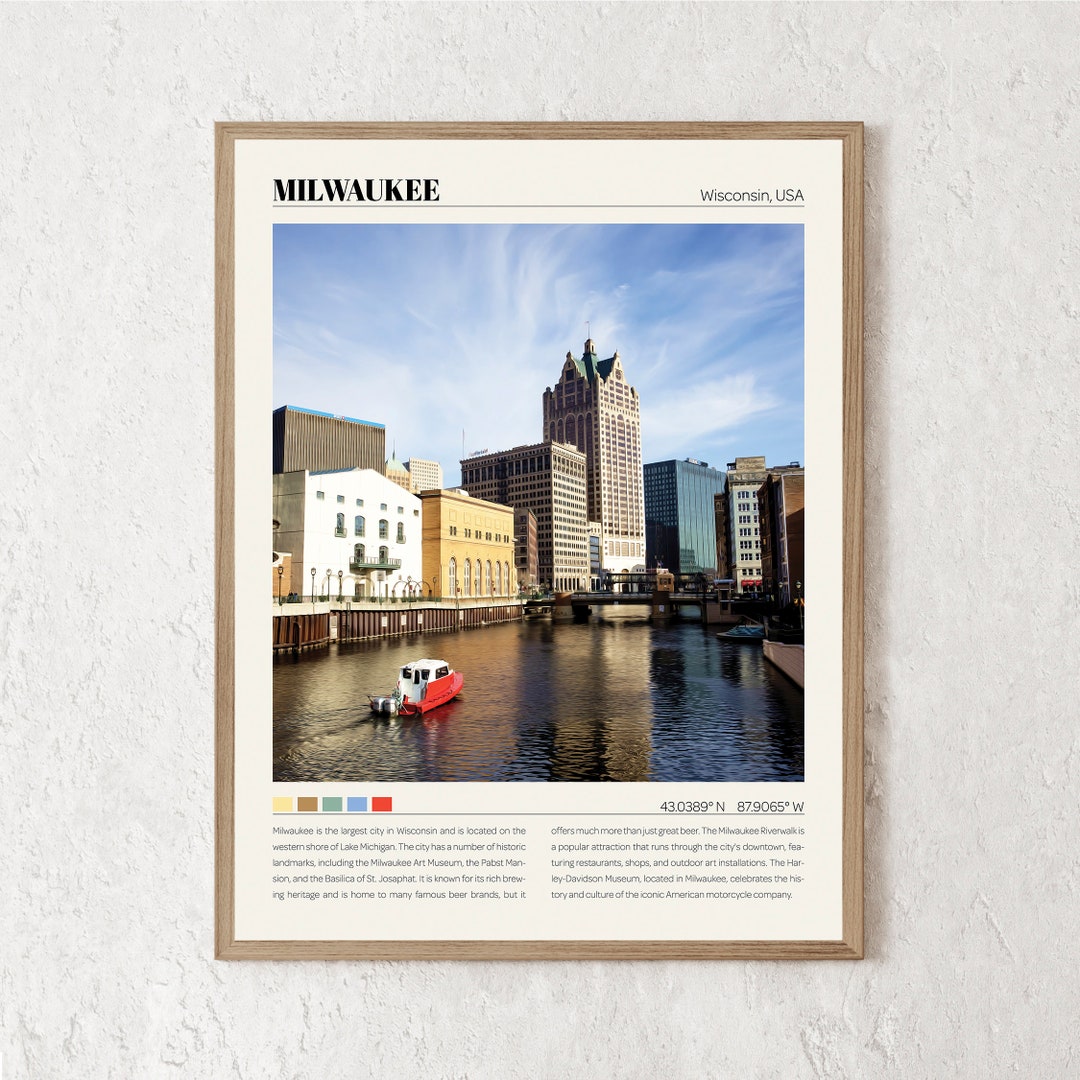 Milwaukee Print | Milwaukee Wall Art | Milwaukee Poster | Milwaukee ...