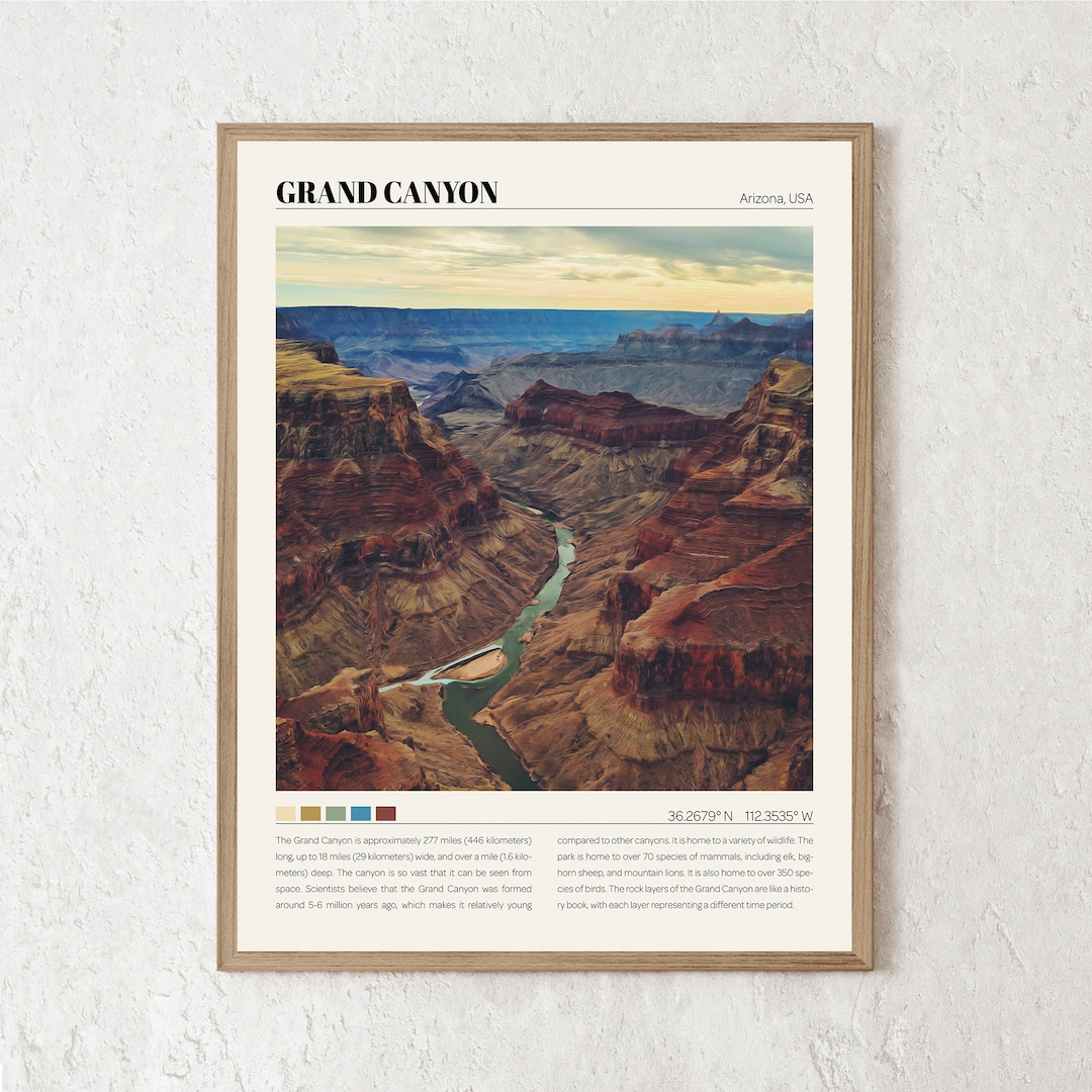 Grand Canyon Print | Grand Canyon Wall Art | Grand Canyon Poster ...