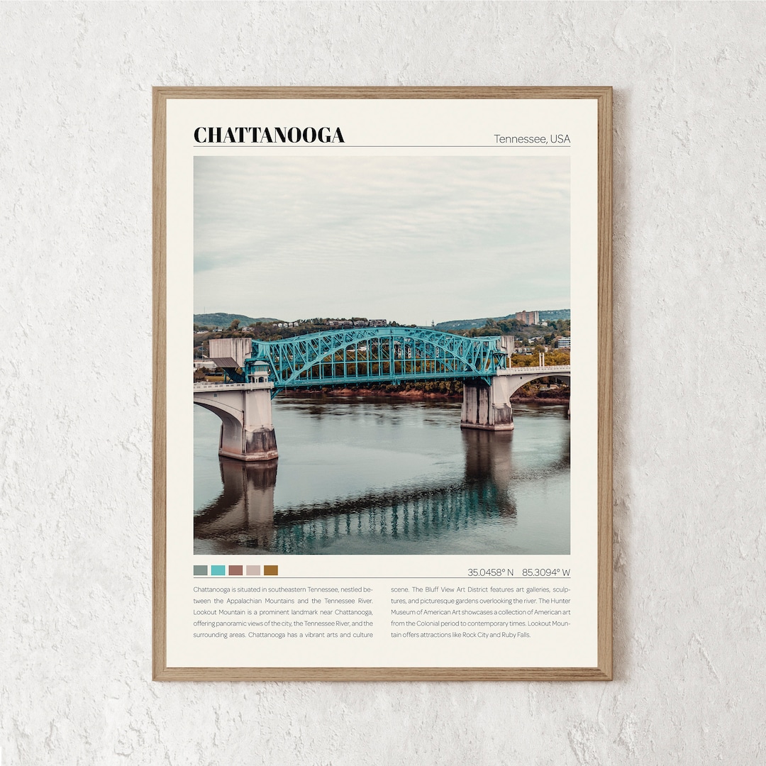 Chattanooga Print | Chattanooga Wall Art | Chattanooga Poster ...