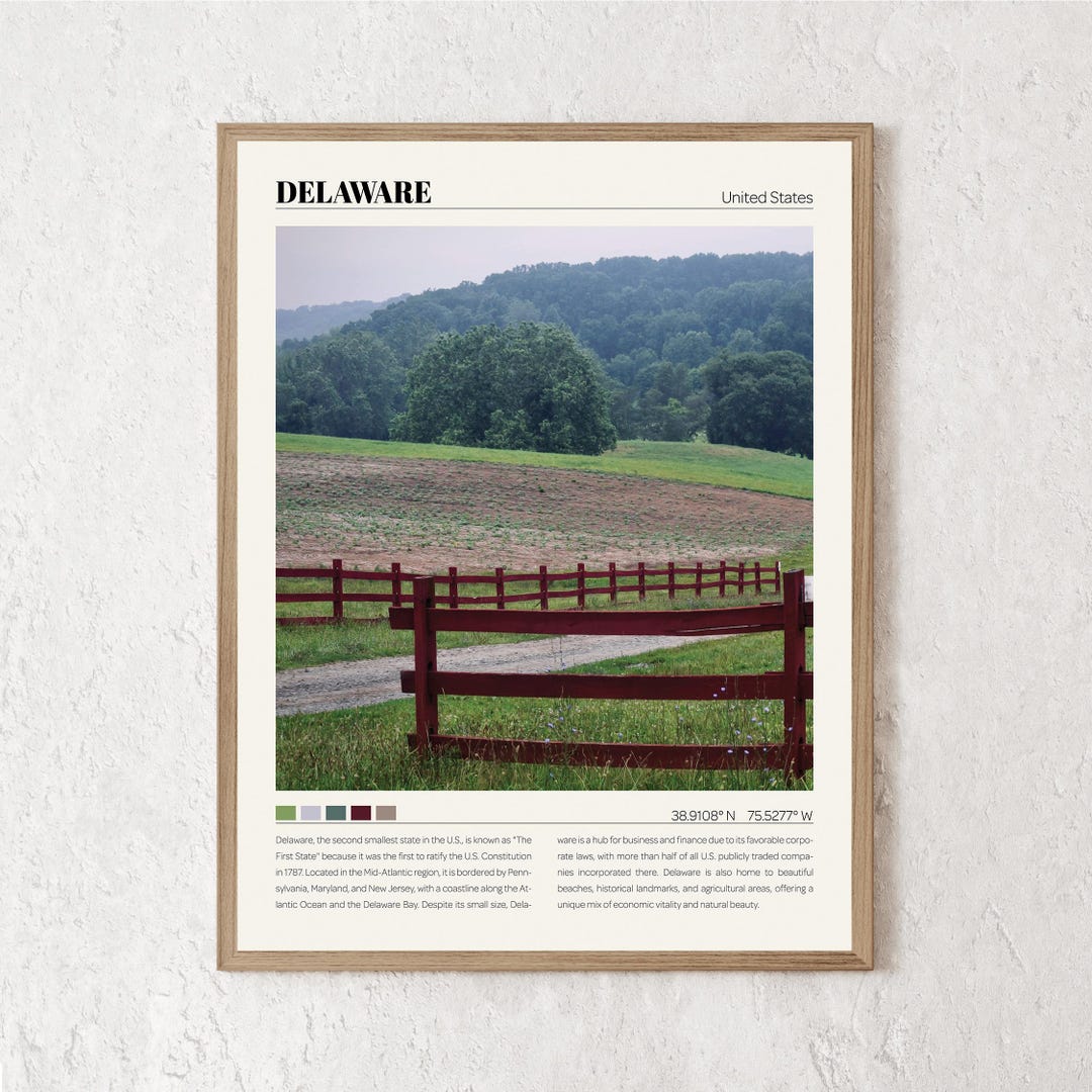 Delaware Print | Delaware Wall Art | Delaware Poster | Delaware Photo ...