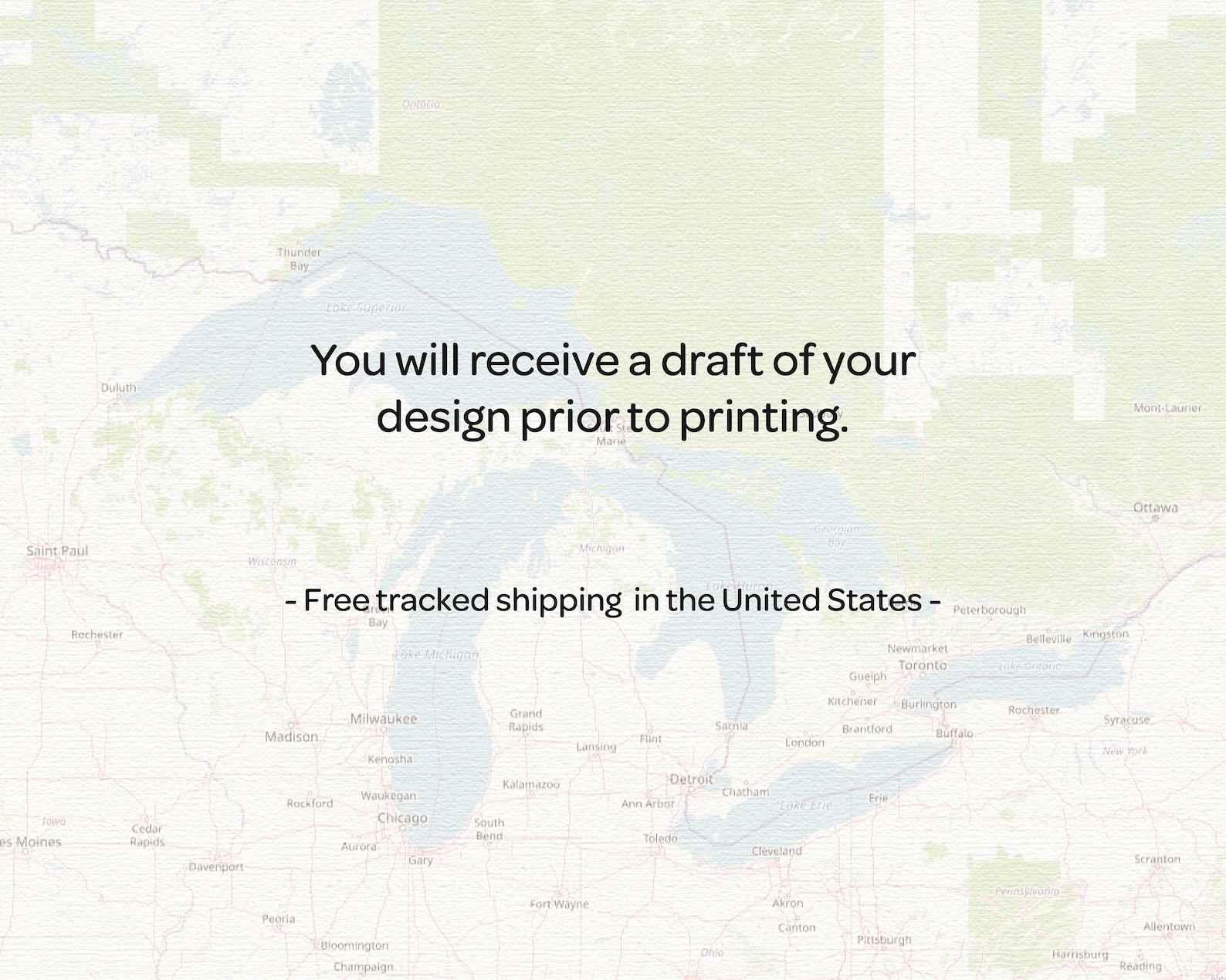 Custom States Map Print 3 Locations State to State | Etsy