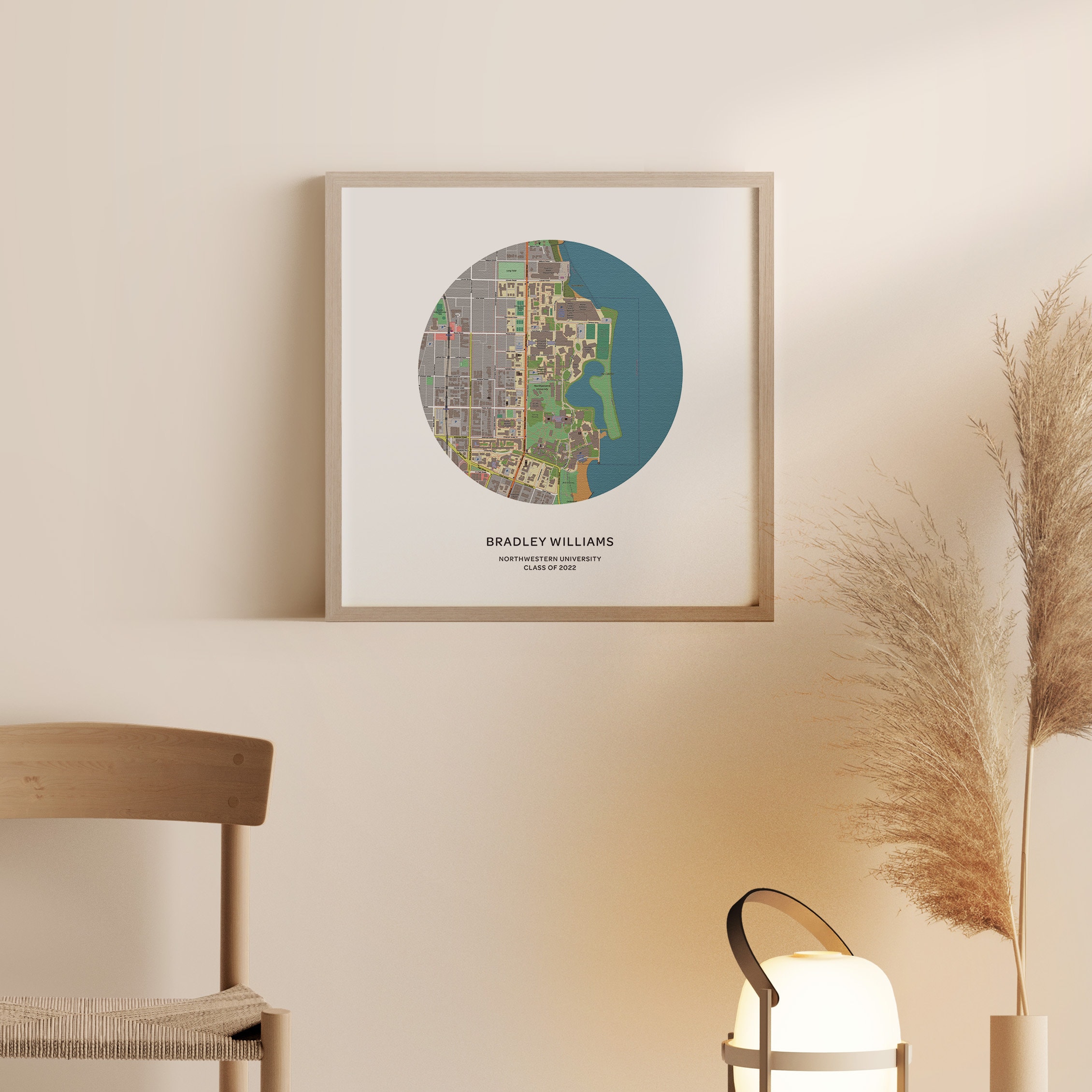 University College Map Print | Personalized University Canvas | Custom ...