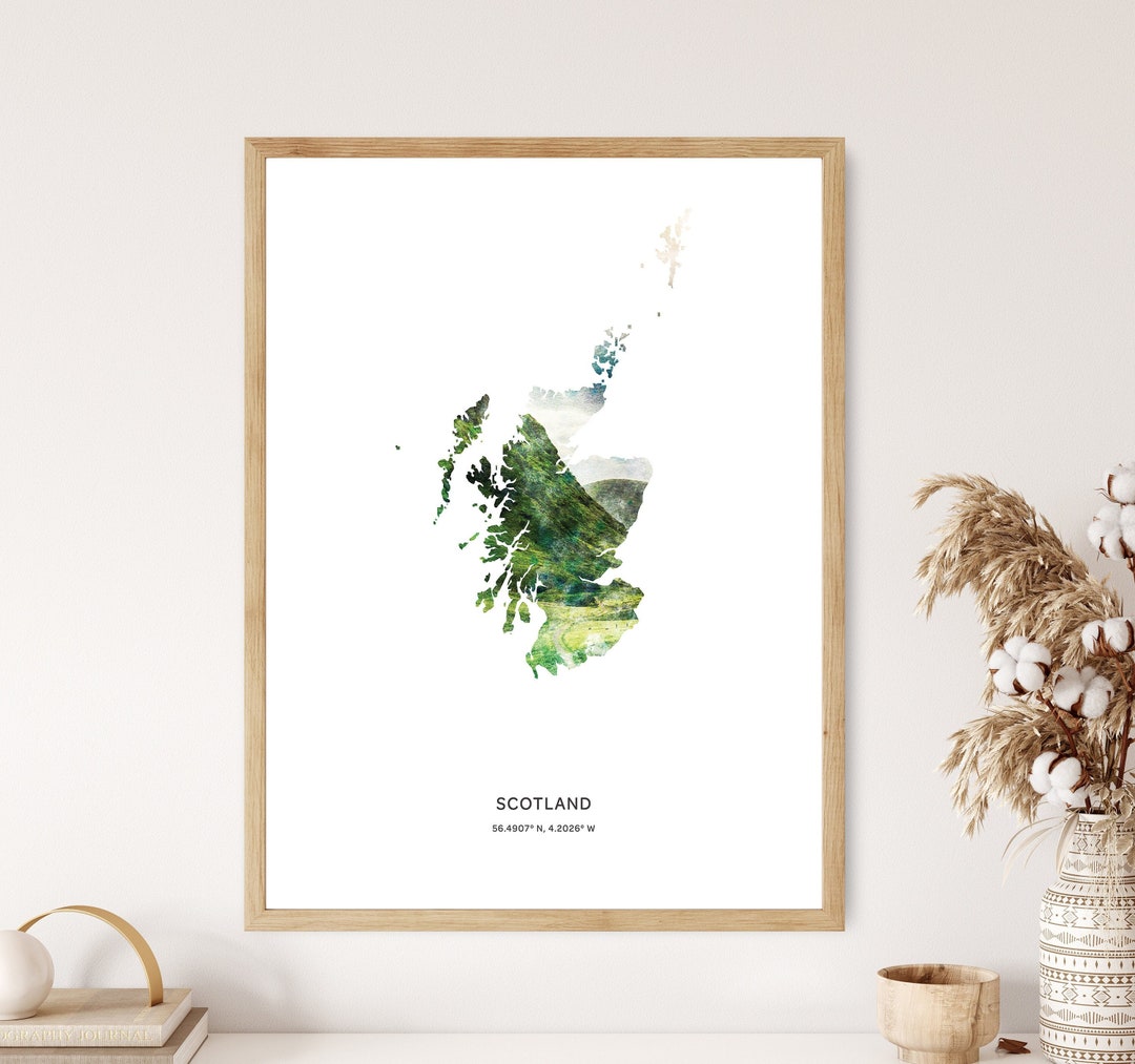 Scotland Print | Scotland Watercolor Print | Scotland Canvas | Scotland ...