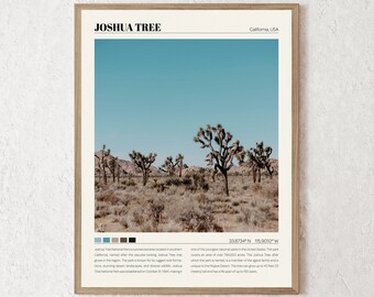 Joshua Tree Print Desert Sunset Decor Joshua Art Print Joshua Tree Wall ...