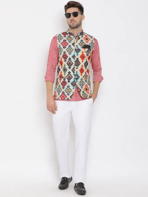 Groomsmen Vest Short Kurta Men Kurta Vest Men Kurta Jacket - Etsy