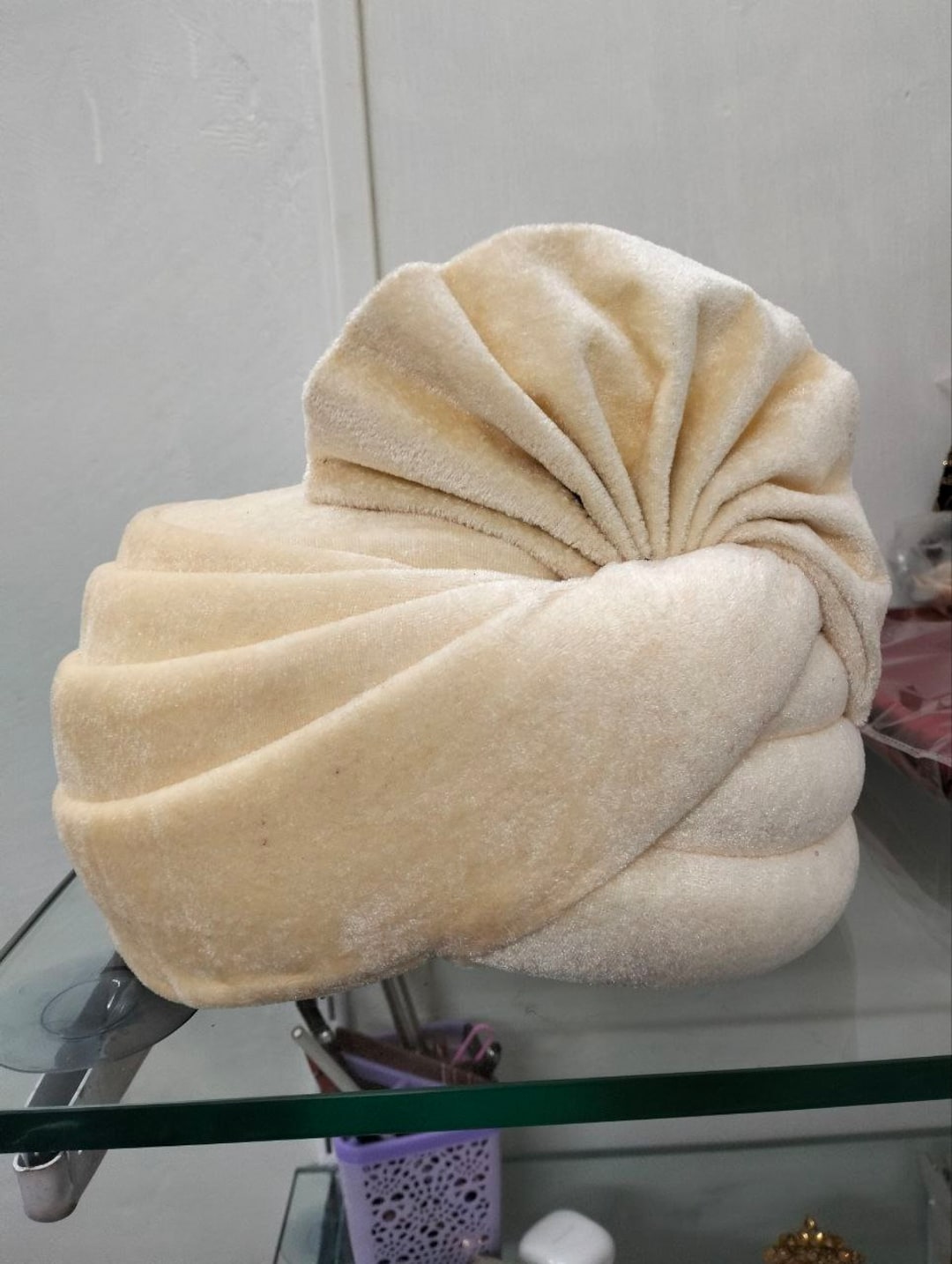 White Velvet Turban Men Groom Turban Safa Wedding Pagdi Barati Turban ...