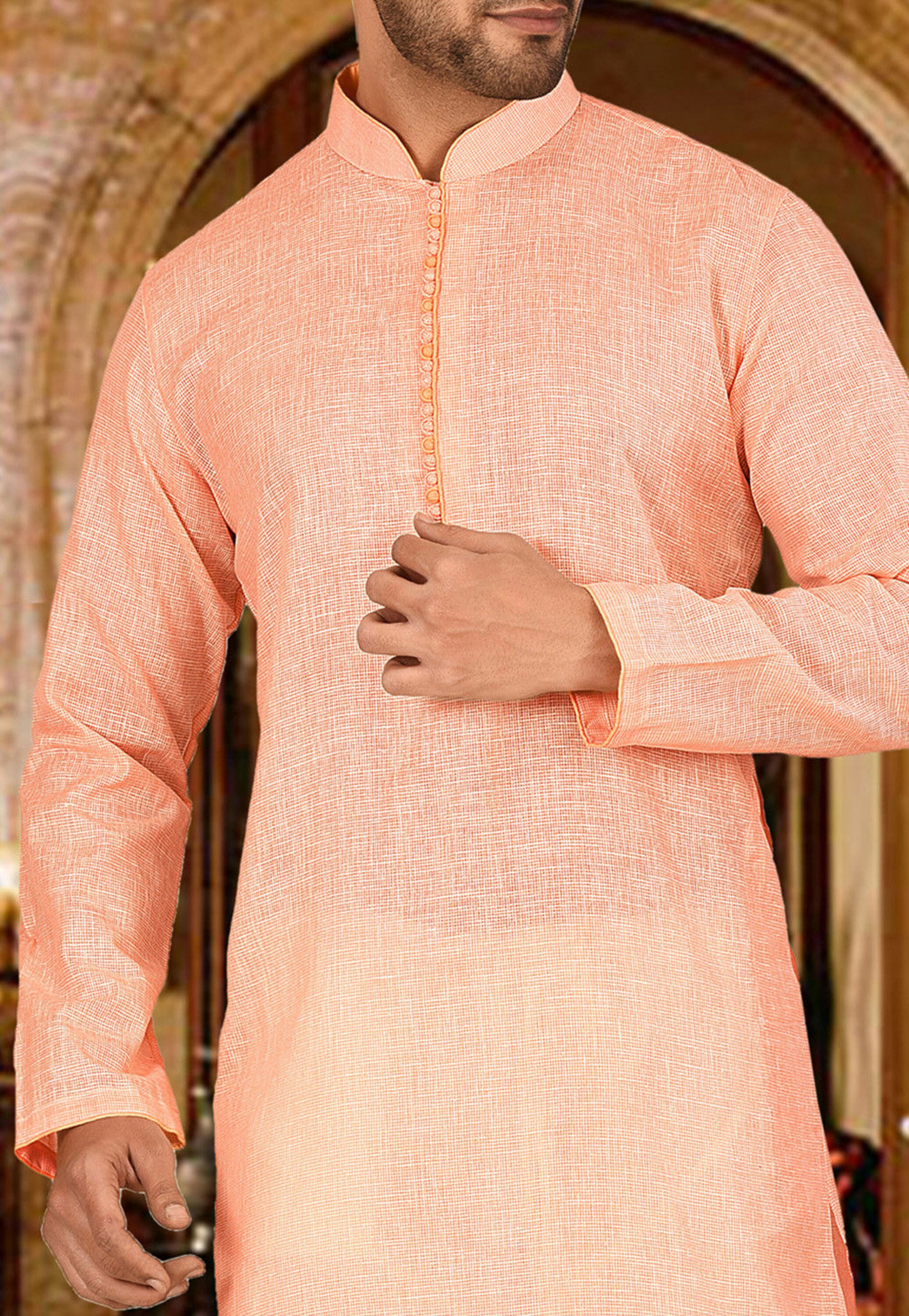 Handloom Kurta Men Cotton Kurta Men Handmade Kurta Men Festive Kurta ...