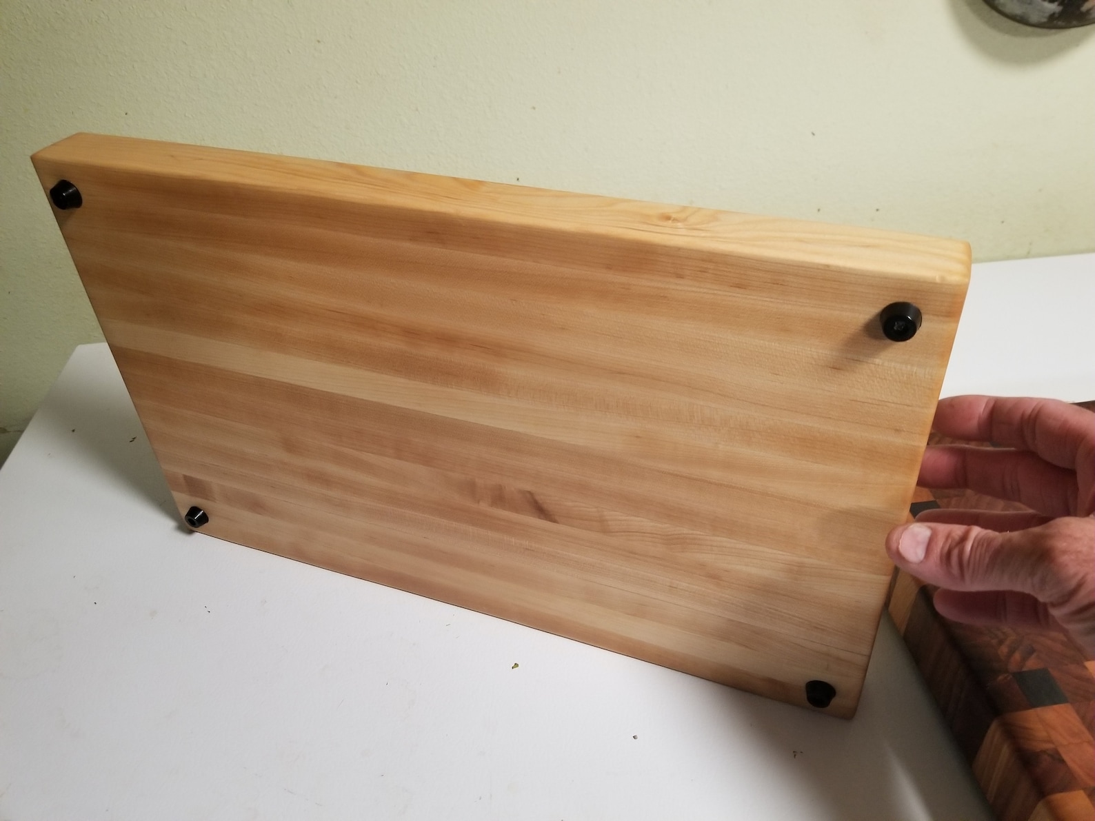 Black Walnut inlay in Maple Cutting board 17 3/4 L x - Etsy France