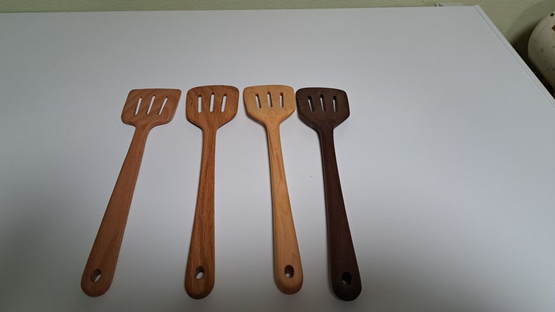 Handmade Wooden Spatula: Walnut, Maple, Oak, Beech - Etsy