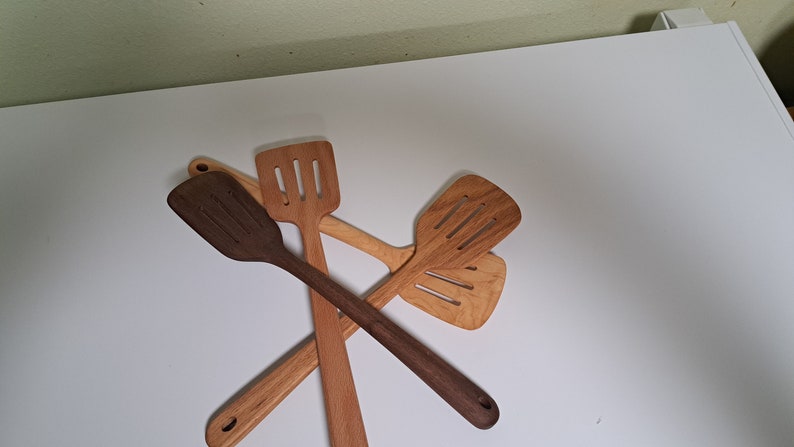 Handmade Wooden Spatula: Walnut, Maple, Oak, Beech - Etsy