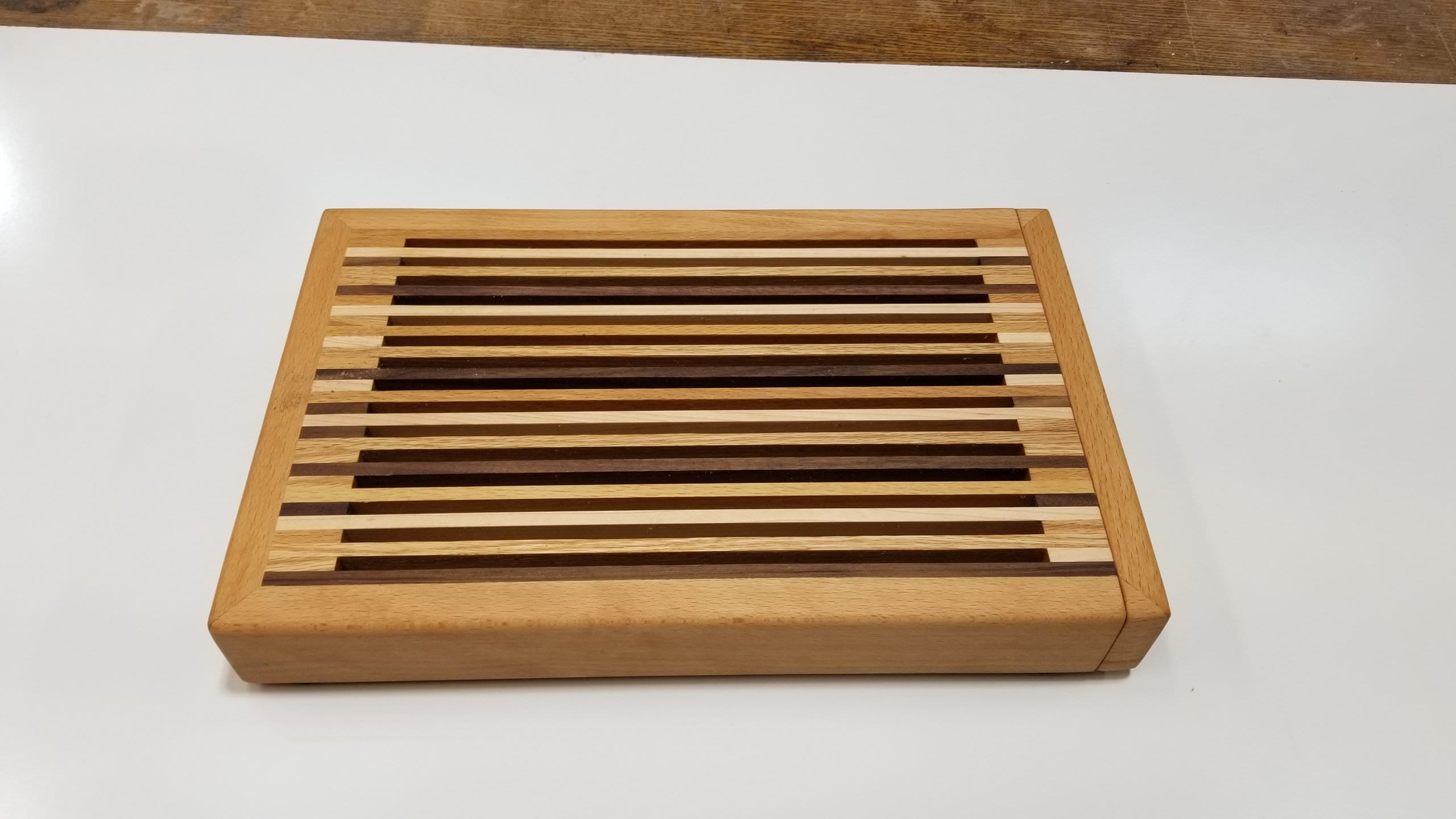 Handmade Bread Board With Crumb Tray - Etsy