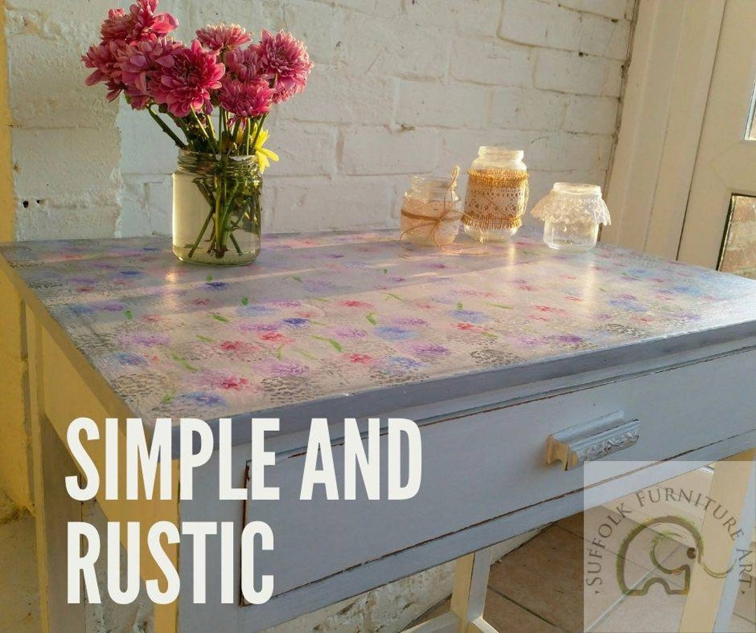 Solid Wood Small Writing Desk With Single Drawer. - Etsy UK