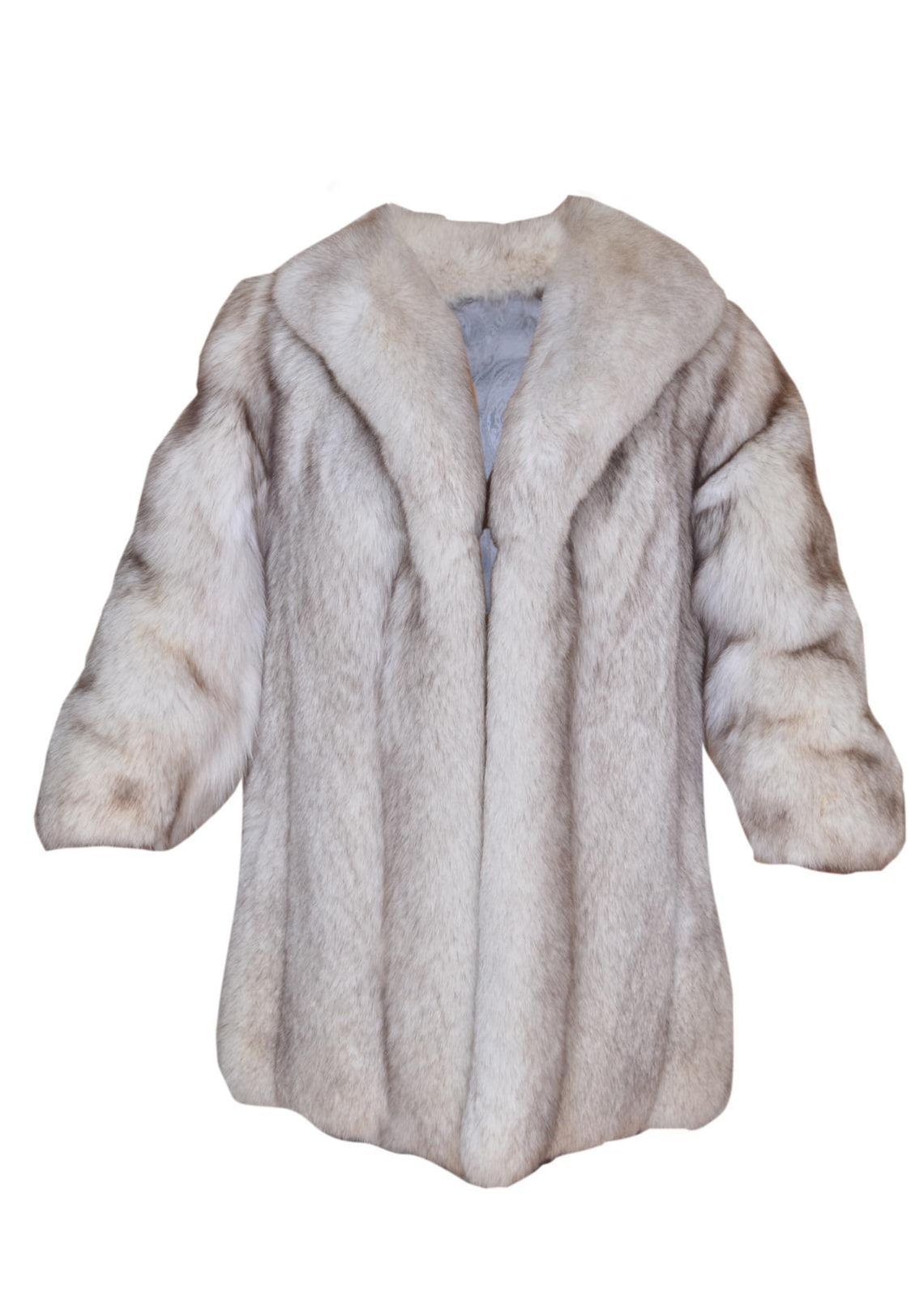 New Real Blue Fox Fur Coat, Wonderful Blue Fox Fur Coat - Norwegian ...