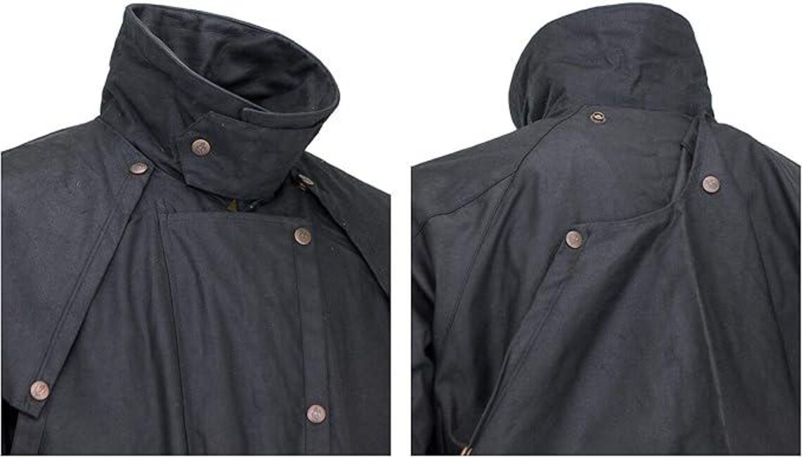 The Stockman Duster Extra Long Duster Oil Skin Slicker Overcoat ...