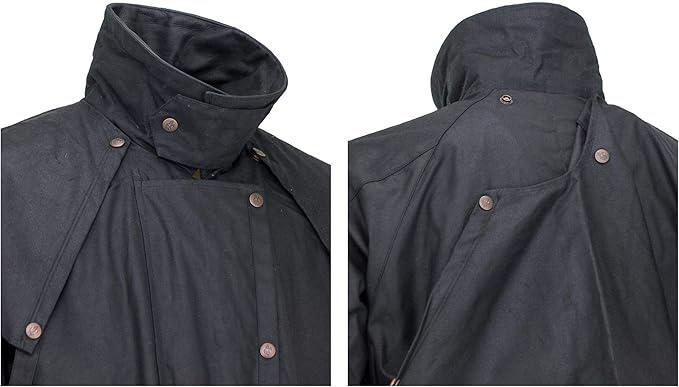 The Stockman Duster Extra Long Duster Oil Skin Slicker Overcoat ...