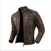 Men's Italian Vintage Brown Leather Jacket/ 80s Biker Style 100% ...