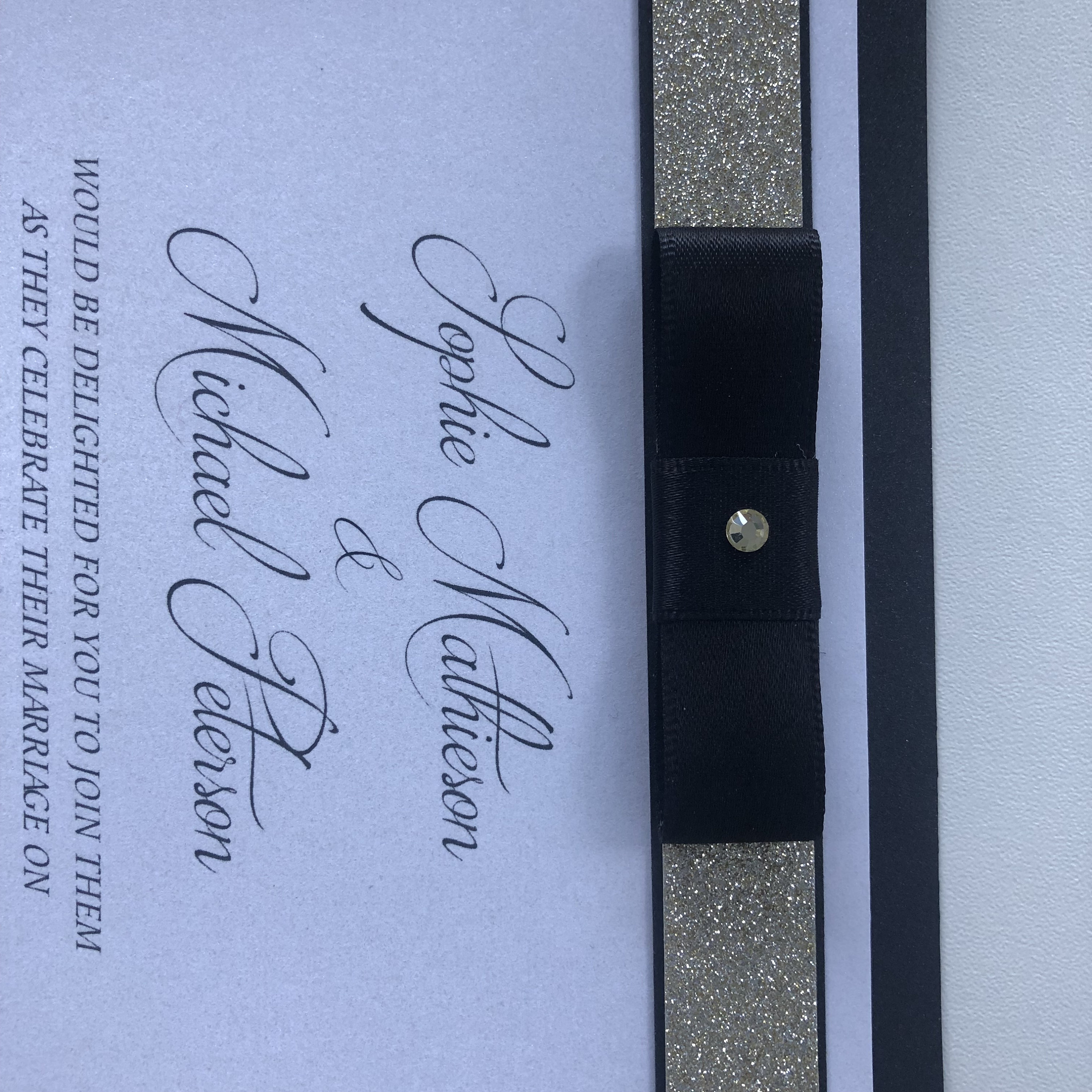 Gold Star Wedding Invitation - Etsy