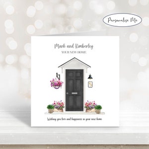 New Home Gift for Couple, First Home Card or Print, Personalised ...