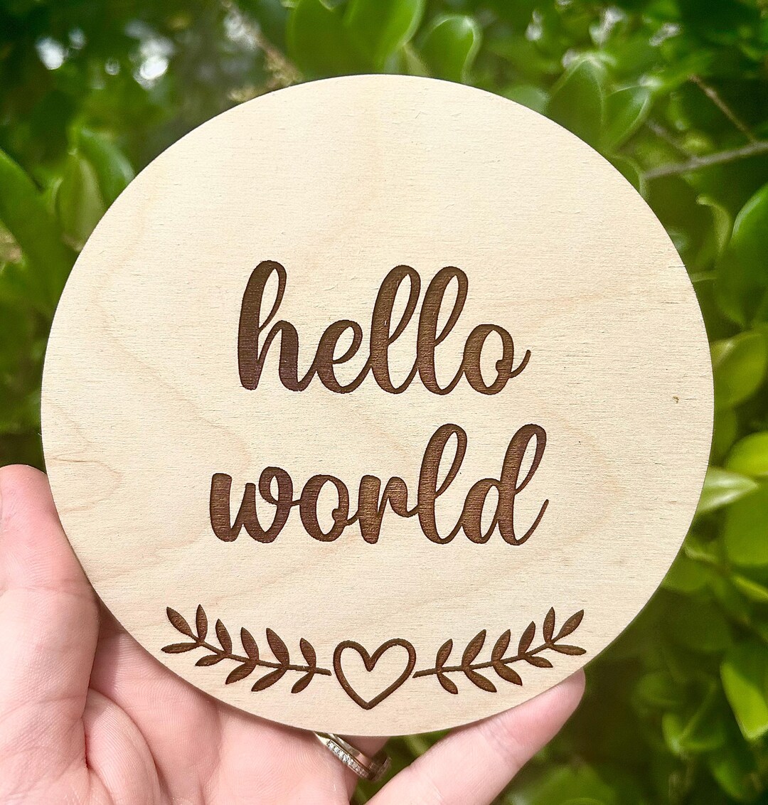 Baby Birth Announcement Board | Baby Announcement | Baby Gift | Hello ...