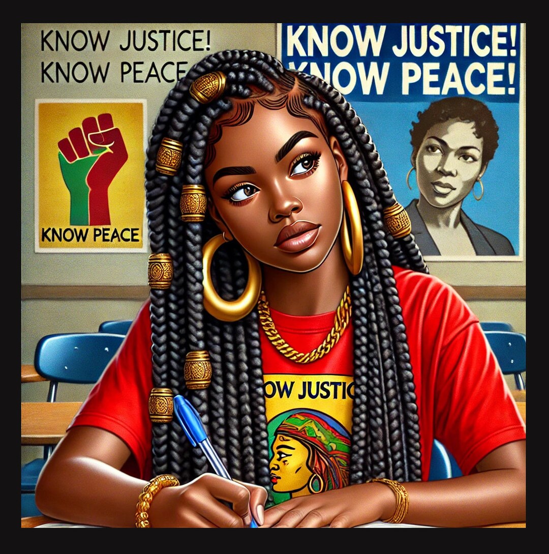 Know Justice, Know Peace Art, AI Generated Image (JPEG) - Etsy