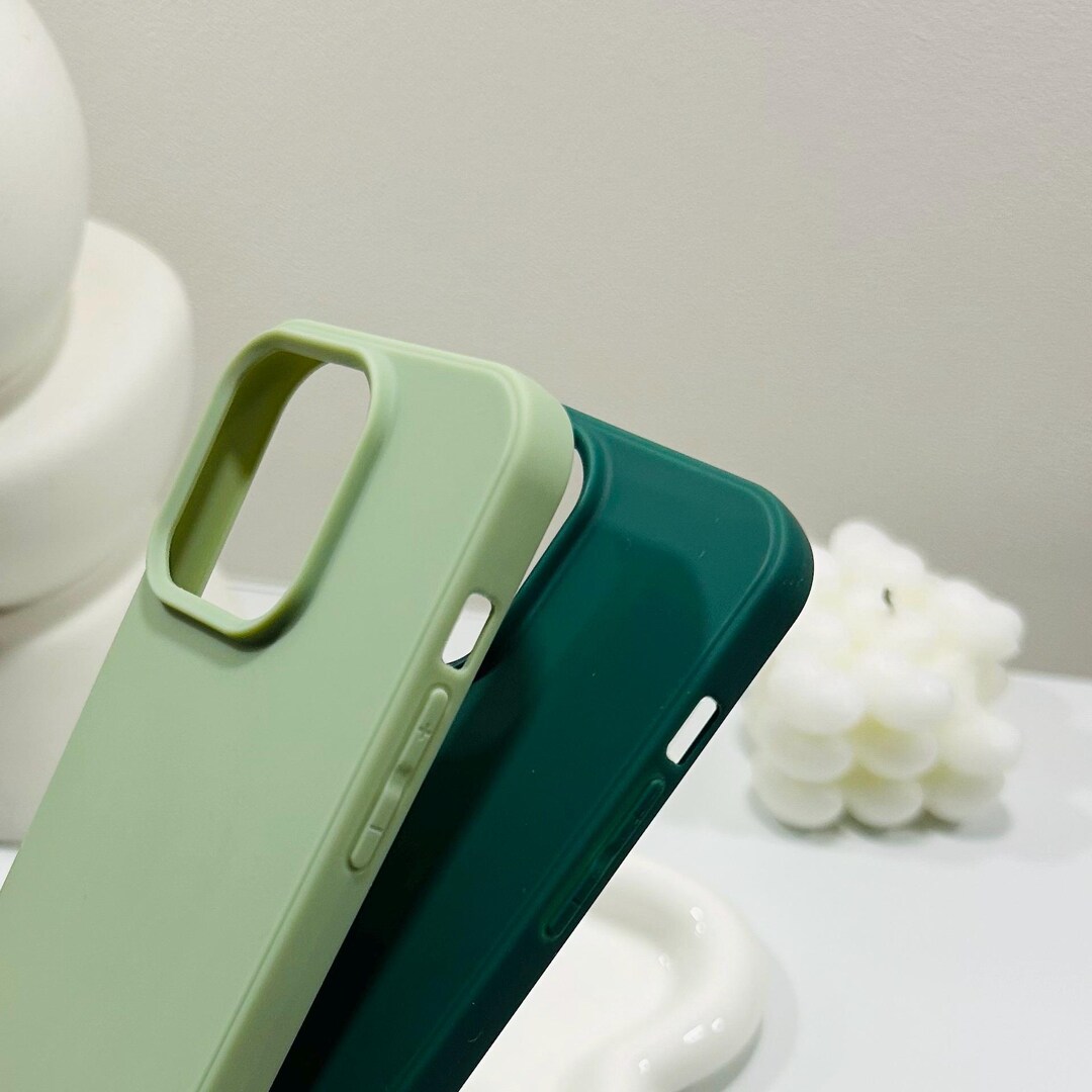 Green Matte iPhone Case: Soft TPU, Slim Design, Silicone - Etsy