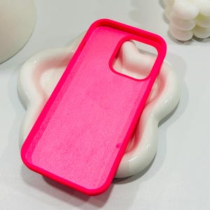 Hot Pink iPhone Case: Soft Silicone Protective Phone Cover - Etsy