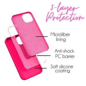Hot Pink iPhone Case: Soft Silicone Protective Phone Cover - Etsy