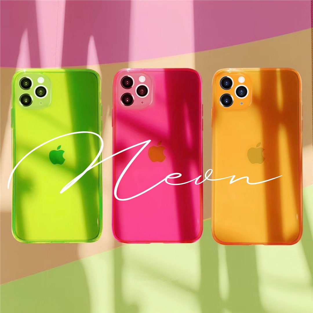 Fluorescent Neon Phone Case for iPhone 14 Plus, iPhone 13 11 Pro Max ...