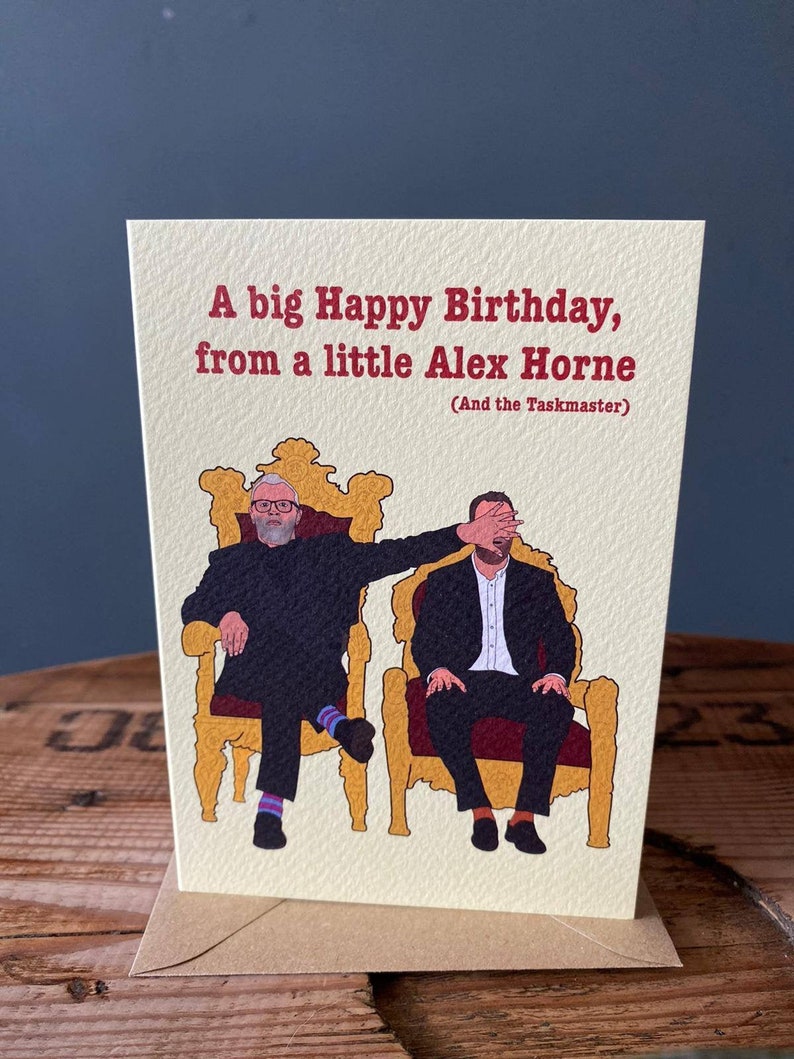 Taskmaster Birthday Card. A big happy birthday from a little | Etsy