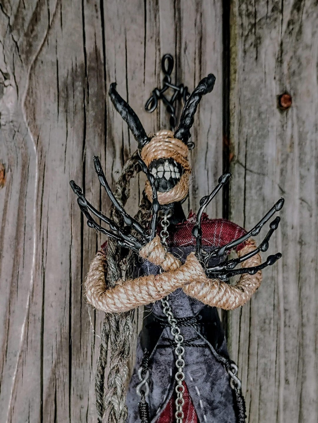 Large Voodoo Wiccan Altar Doll Pose Able Wall Hanging Witch - Etsy