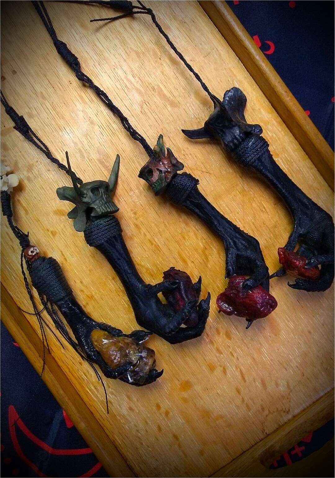 Chicken Foot / Heart Charm Voodoo Santeria - Etsy