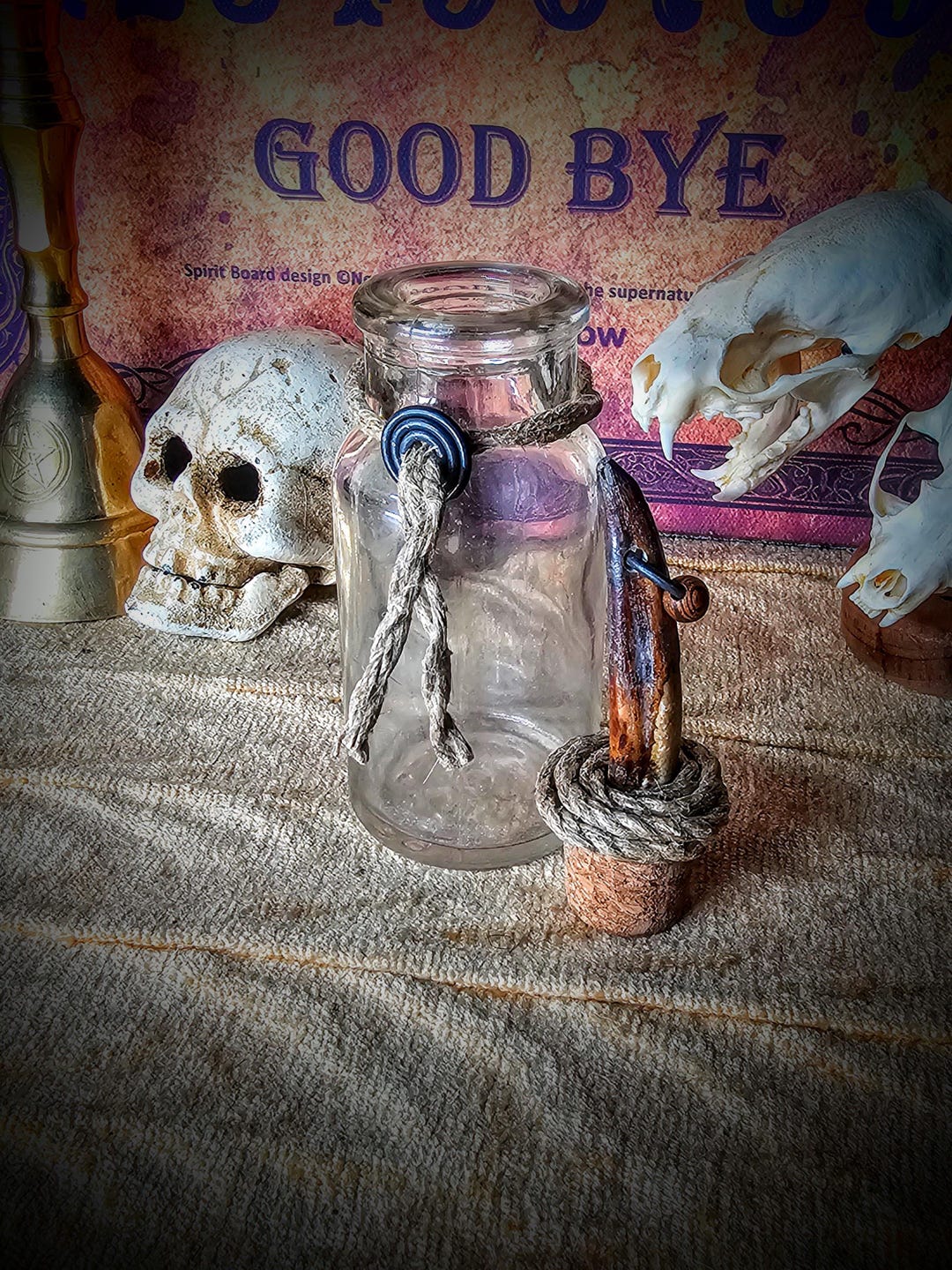 Antique Apothecary Potion Bottle With Wild Boar Tooth Topper - Etsy