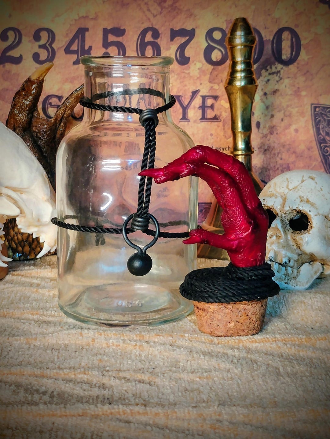 Potion Bottle W/ Chicken Foot Topper Voodoo Santeria Wicca - Etsy