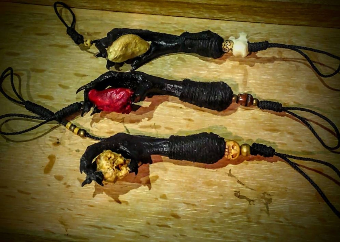 Chicken Foot / Heart Charm Voodoo Santeria - Etsy